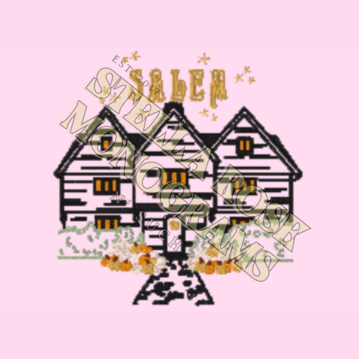 Salem Witch House Embroidery Design Digital Download @artistrybybellac ...
