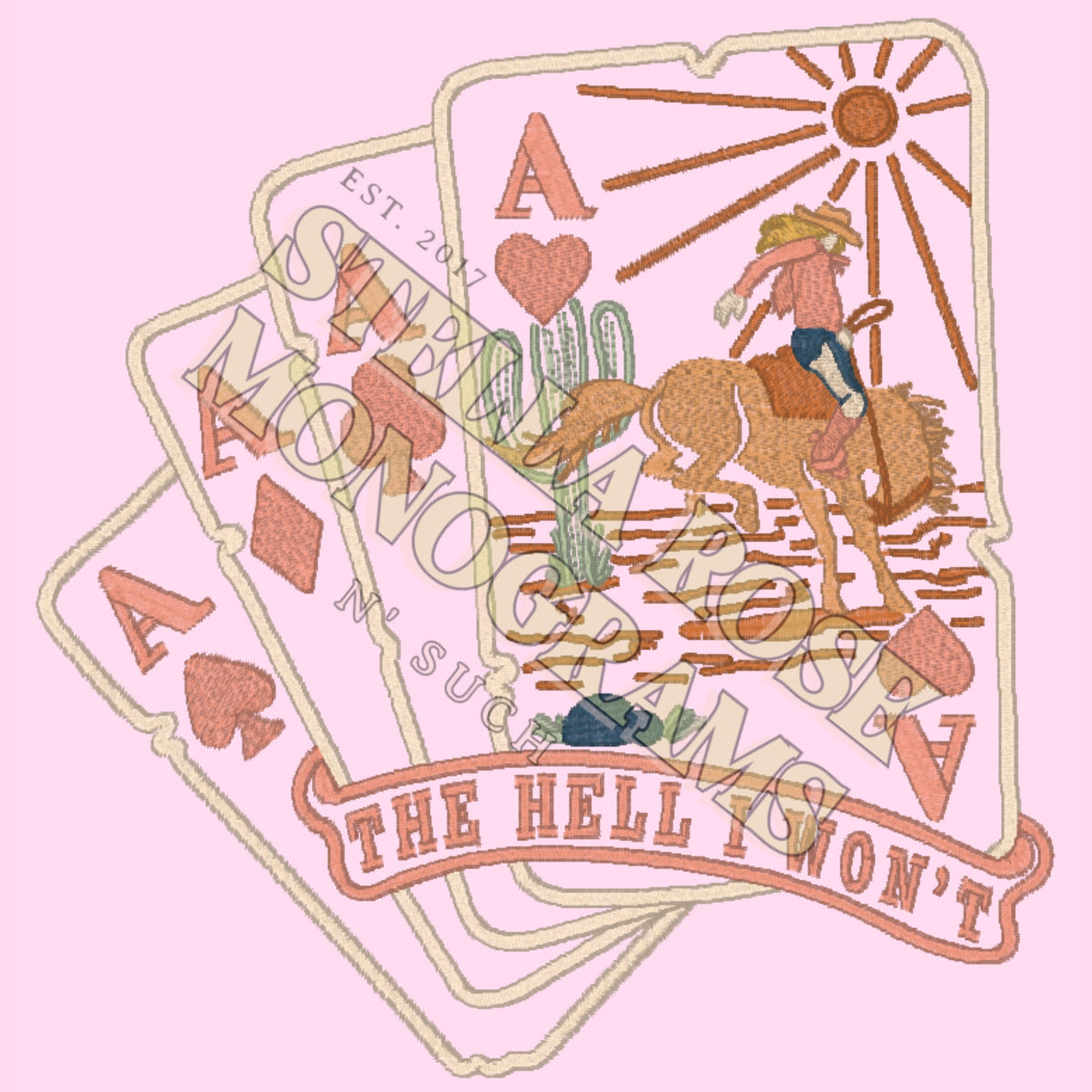 The Hell I Won't Applique Embroidery Design Digital Download @artistry ...