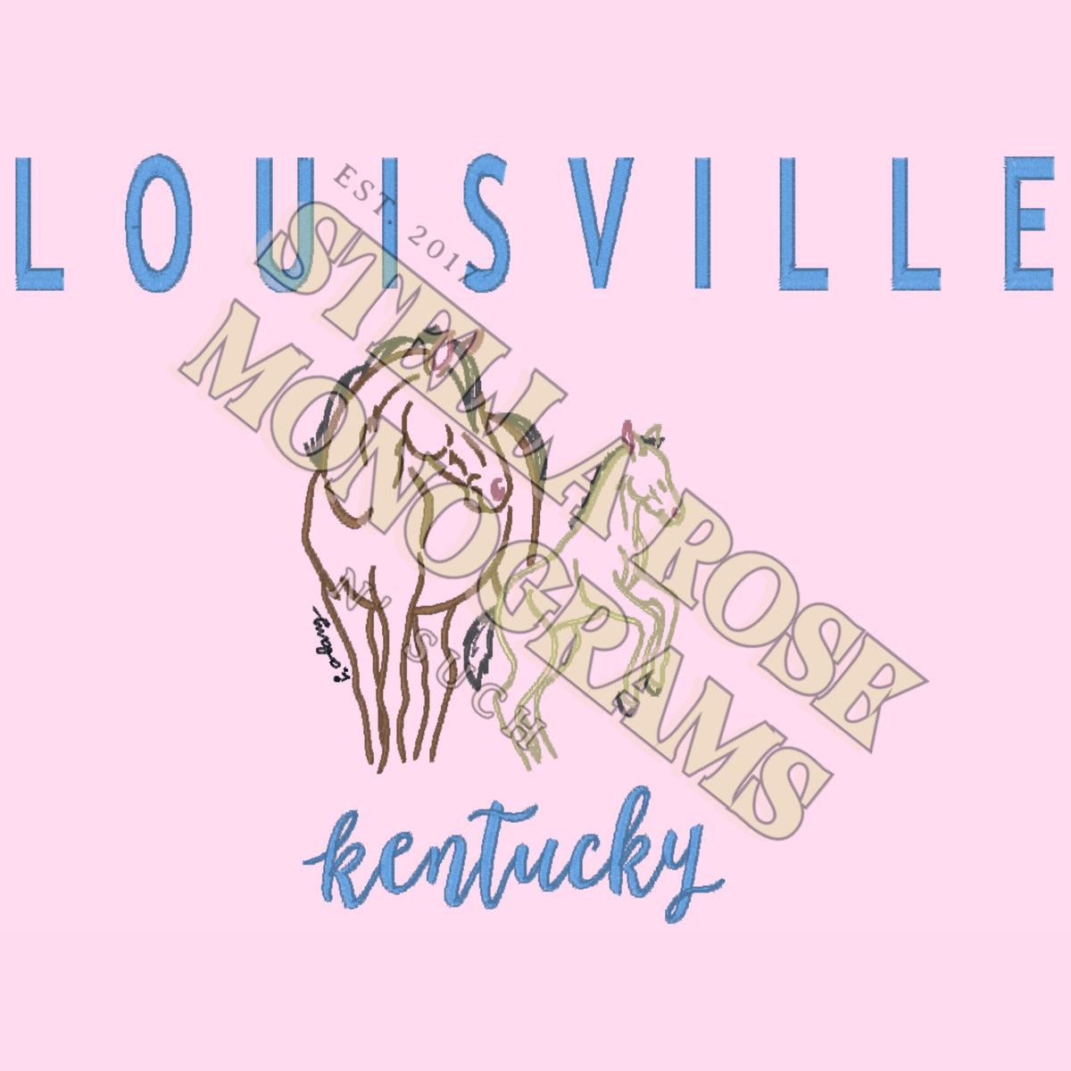 Louisville Kentucky Embroidery Design Digital Download @artistrybybell ...